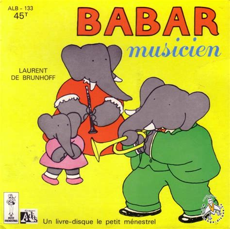 Disque Séries Tv Et Dessins Animés Babar Musicien