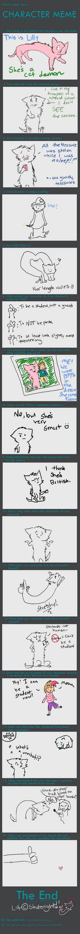 Lilly Oc Meme By Jockpriest On Deviantart