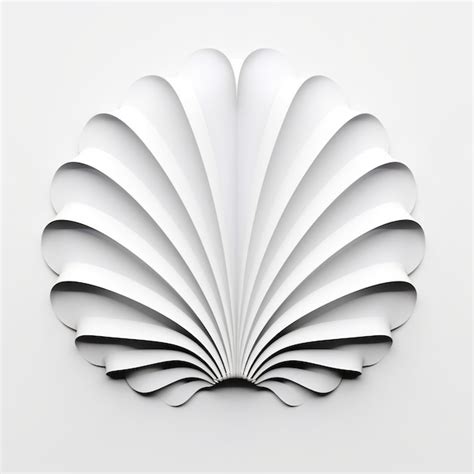 Premium Ai Image Symmetrical Shell Design On White Background