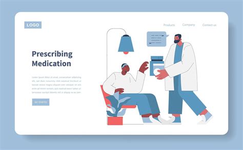 Illustration Of Doctor Prescribing Medication 70220191 Vector Art At