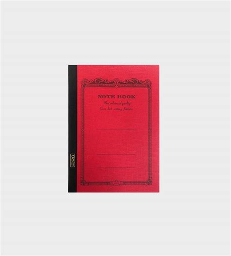 Notebook A6 Lined Red