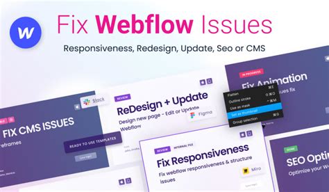 Fix Webflow Issues Bugs Responsiveness Optimize Redesign Or Edit