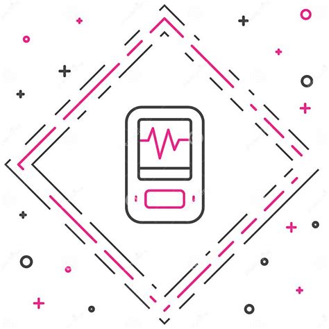 Line Seismograph Icon Isolated On White Background Earthquake Analog