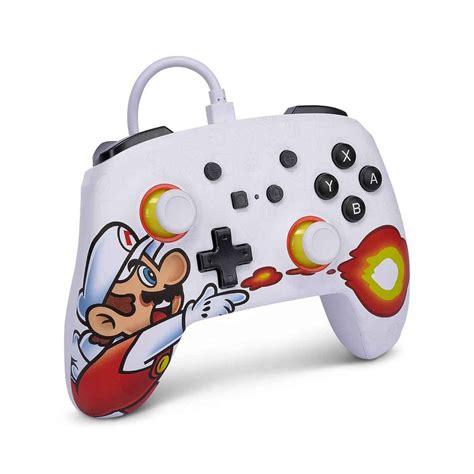 Power A Enhanced Wired Controller For Switch Fireball Mario