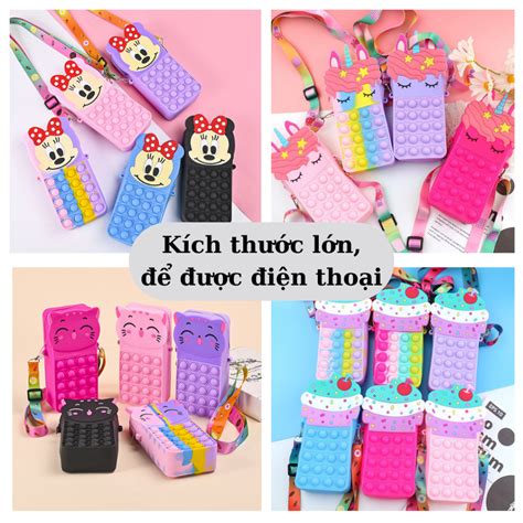 Túi Popit đeo Chéo Kích Thước Lớn để được điện Thoại Bóp Bong Bóng