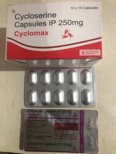 Cyclomax Cycloserine Capsules 250 Mg Packaging Size 10x10 At Rs 3000