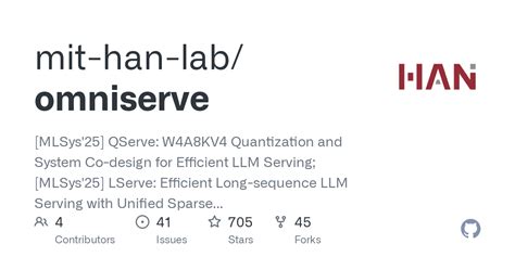 Github Mit Han Lab Omniserve [mlsys25] Qserve W4a8kv4 Quantization And System Co Design For