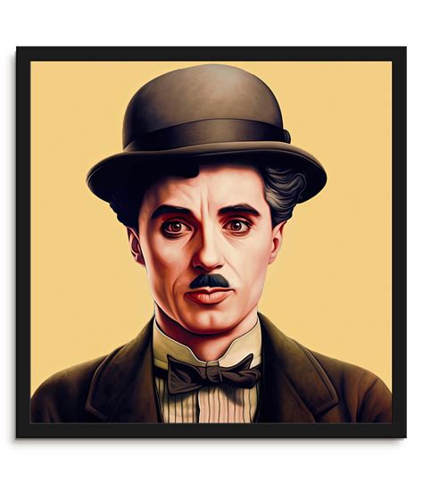 Charlie Chaplin Famous Faces Plume