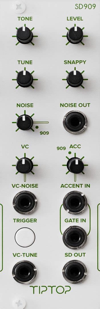 Tiptop Audio SD909 WHITE Eurorack Module On ModularGrid
