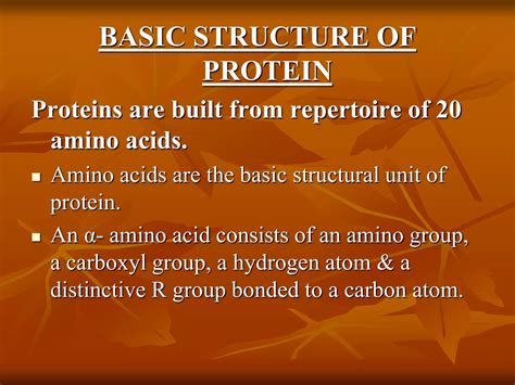 Structure Of Protein By Kk Sahu Sir Ppt