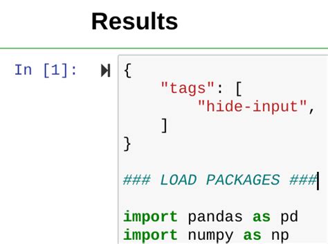Can You Hide Code Cell Contents When Building From Ipynb Or Only Myst