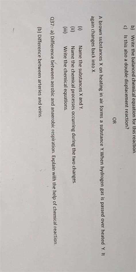B Write The Balanced Chemical Equation For This Reaction C Is This Als