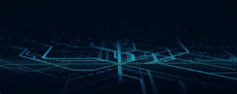 파티클의 디지털 파란색 배경입니다 추상적 미래 지향적 인 그림 빅 데이터 시각화 기술 동적 점 배경 3d 렌더링 3차원 형태에 대한 스톡 사진 및 기타 이미지 Istock