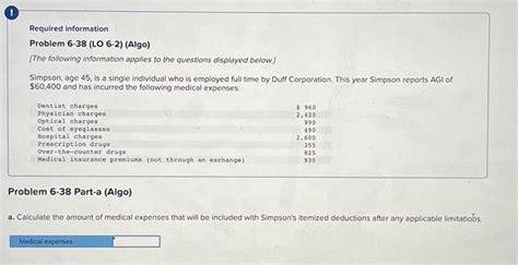 solved required information problem 6 38 lo 6 2 algo