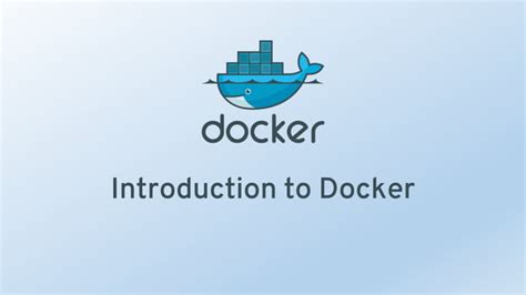 Introduction To Docker Pdf