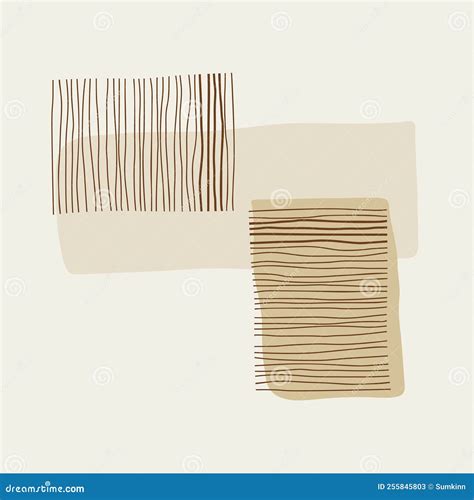Art Work With Rectangular Shapes Stock Vector Illustration Of Concept Contemporary