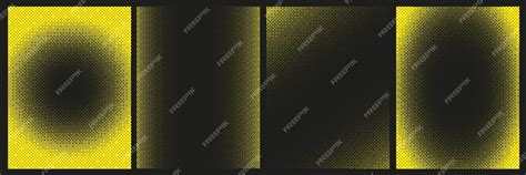 Premium Vector Halftone Yk Retro Abstract Bitmap Vertical Background Set