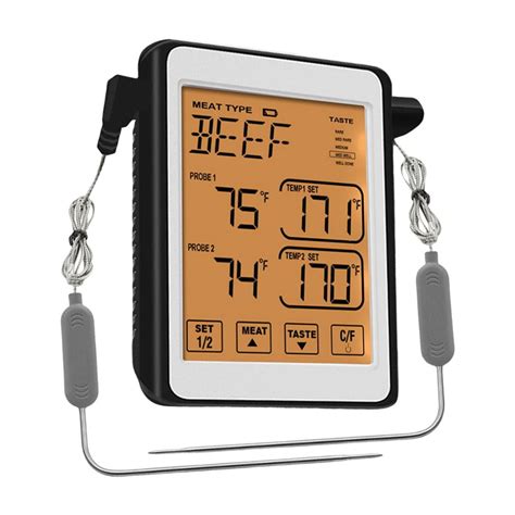 Chesmono Grill Temperature Measuring Tool Double Probe Temperature Measuring Tool For Oven Smart