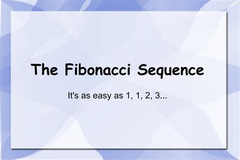 Fibonaccisequence 101203110215 Phpapp02pdf