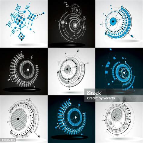 바우하우스 레트로 배경 화면 라인 그리드와 동그라미를 사용 하 여 만든 예술 벡터 배경의 설정 합니다 책자 커버 디자인으로 기하학적 그래픽 1960 년대 그림을 사용할 수