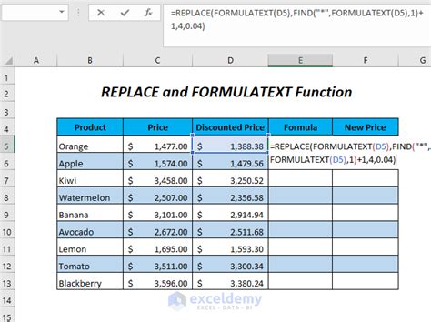 How To Replace Text In Excel Formula 7 Methods Exceldemy