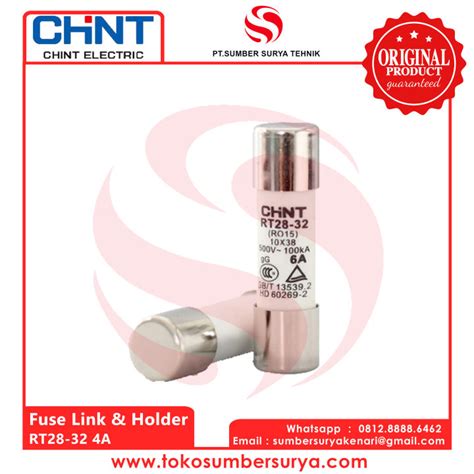 Fuse Link Fuse Keramik Rt28 32 Rt2832 4a Chint Lazada Indonesia