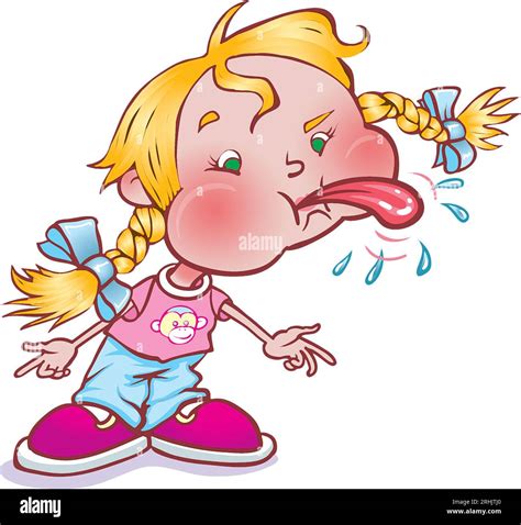 Girl Sticking Out Tongue Clipart