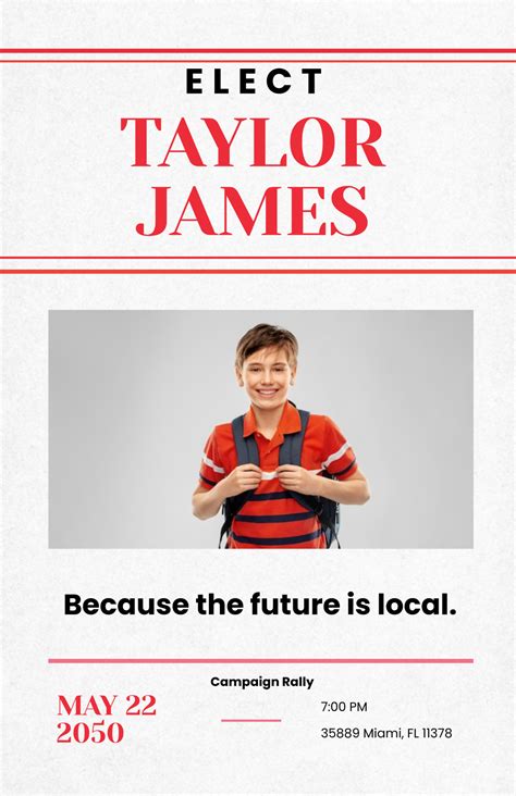 Free Election Poster Templates Editable And Printable