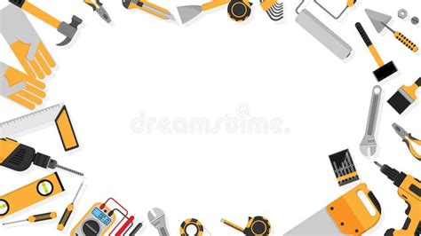 Tools Border Stock Illustrations 4654 Tools Border Stock