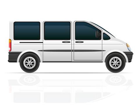 Van For The Carriage Of Passengers Vector Illustration 492539 Vector