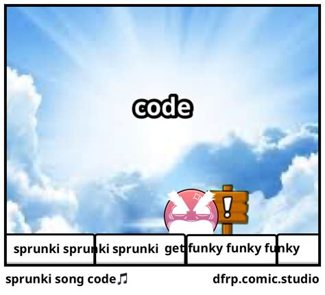 Sprunki Song Code🎵 Comic Studio