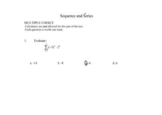 Geometric Sequence Answers PDF