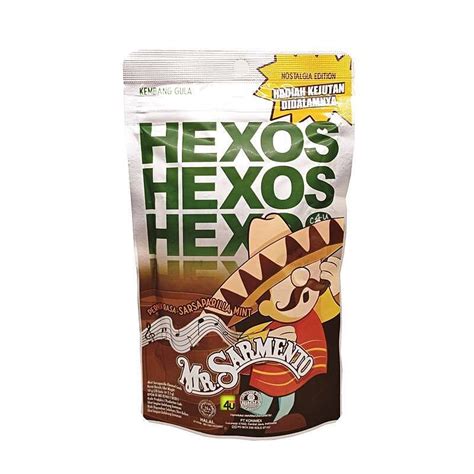 Promo Hexos Mr Sarmento Mint Sarsaparilla Candy Pouch Isi 20 Butir