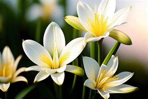 Premium Ai Image White Lily
