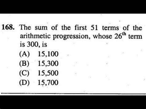 Arithmetic Progression SSC PYQs Explained In Hindi Mathkia YouTube