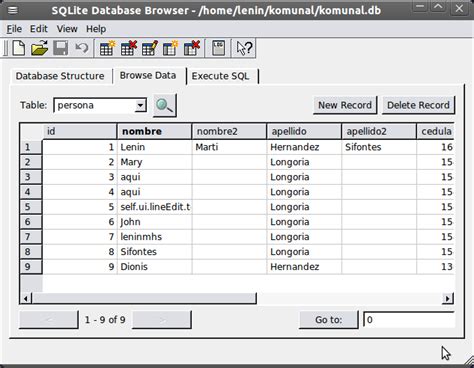 Clientes Graficos De SQLite En Debian GNU Linux