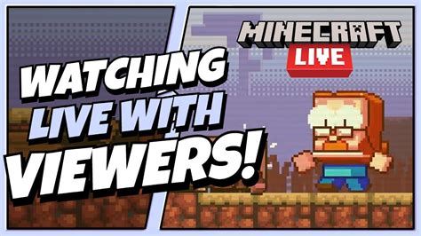 Watching The Minecraft Live 2023 Event With Viewers Minecraft Mob