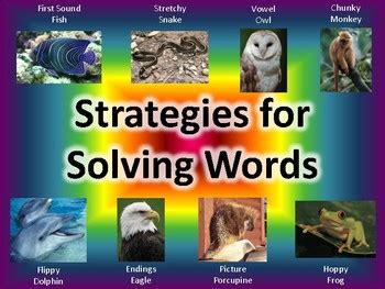 Strategies For Solving Words Bookmarks Decoding Words FREEBIE TPT