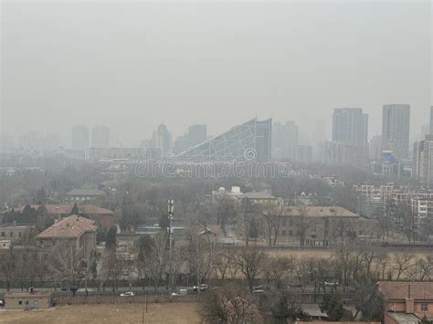 Air Pollution In Beijing China Editorial Stock Image Image Of