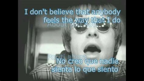 Oasis Wonderwall Letra Español Ingles Youtube Music