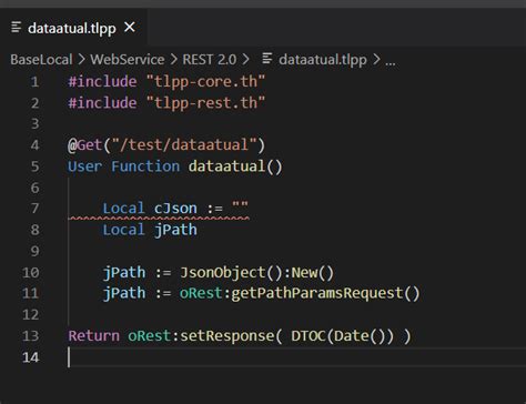 Erro Ao Compilar Ws Rest Tlpp C2006 Statement Not Allowed Outside Procedure Or Function