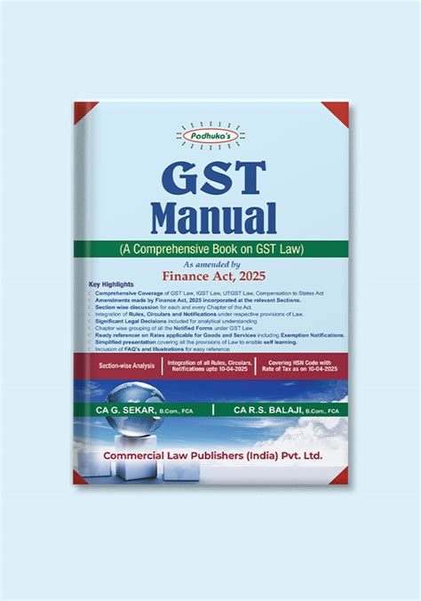 Gst Manual A Comprehensive Book On Gst Law 20 Off Free Shipping