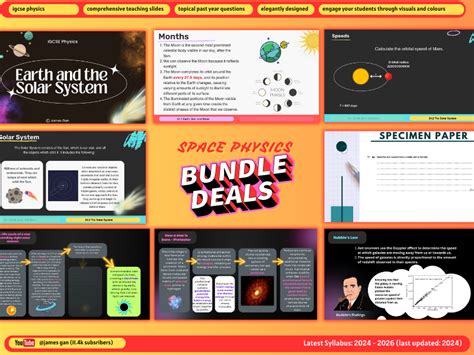 62 Slides Handouts C24 25 IGCSE Physics SPACE PHYSICS BUNDLE 2024 2026 Teaching Resources