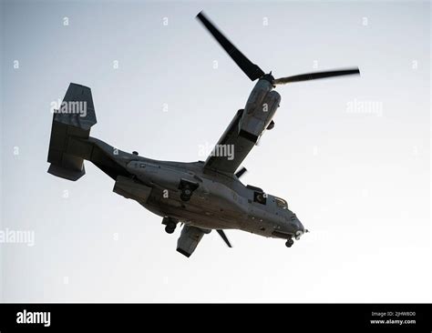 A Mv 22 Osprey Assigned To Marine Medium Tiltrotor Squadron Vmm 163
