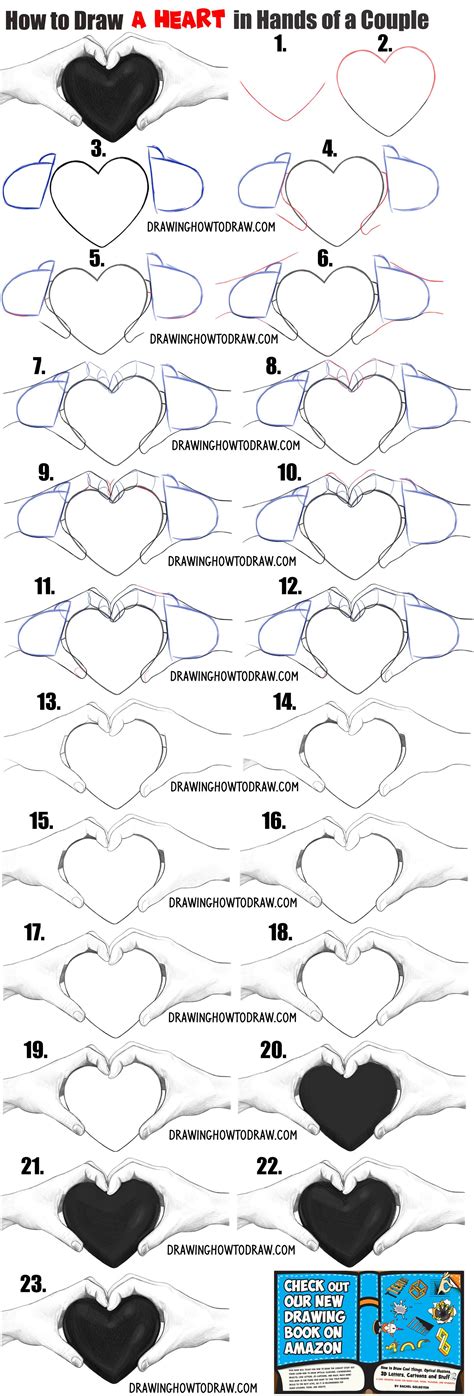 How To Draw A Pretty Heart Step By Step
