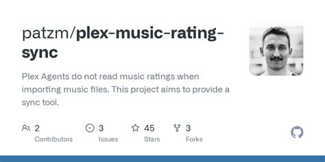 github patzm plex music rating sync plex agents do not read music
