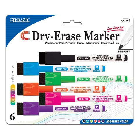 Bright Colors Magnetic Dry Erase Markers 6pack 12 Pack Geyer