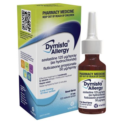 Buy Dymista Allergy Nasal Spray 120 Dose Online At Chemist Warehouse