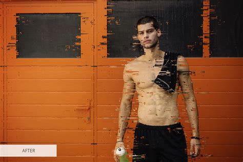 Glitch Photoshop Action Glitch Effect Actions For Photoshop Photoshop Filters Photo Actions