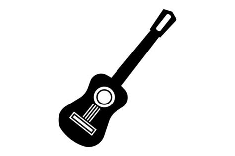 Guitar Music Monochrome Icon Vector Graphic By Hoeda80 · Creative Fabrica